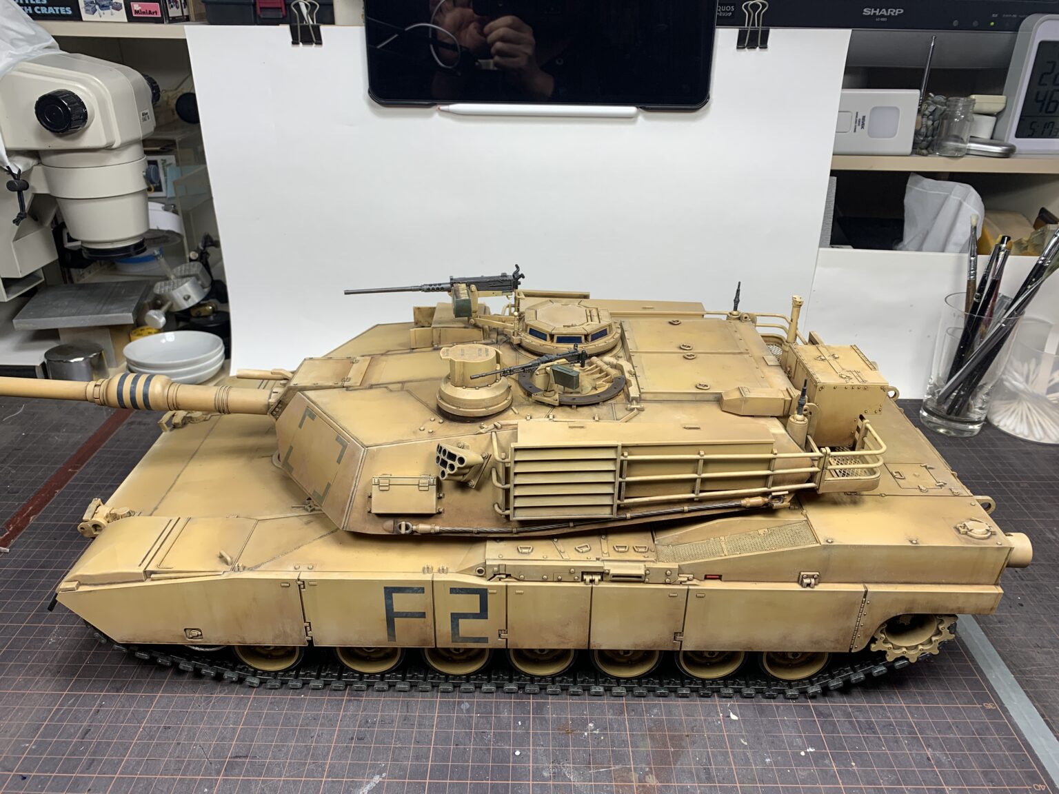でかい！タミヤ 1/16 RC M1A2エイブラムス フルオペレーション製作 | 模型製作報告書【プラモログ】